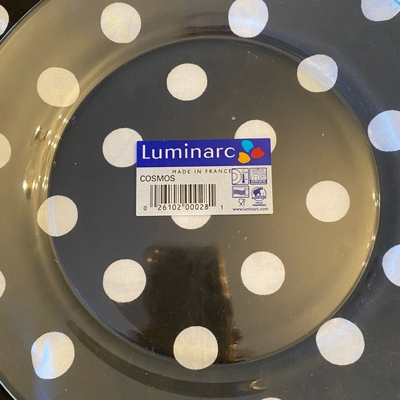 Luminarc | Dining | Set Of Four Clear Glass Dinner Plates Nine Inches ...